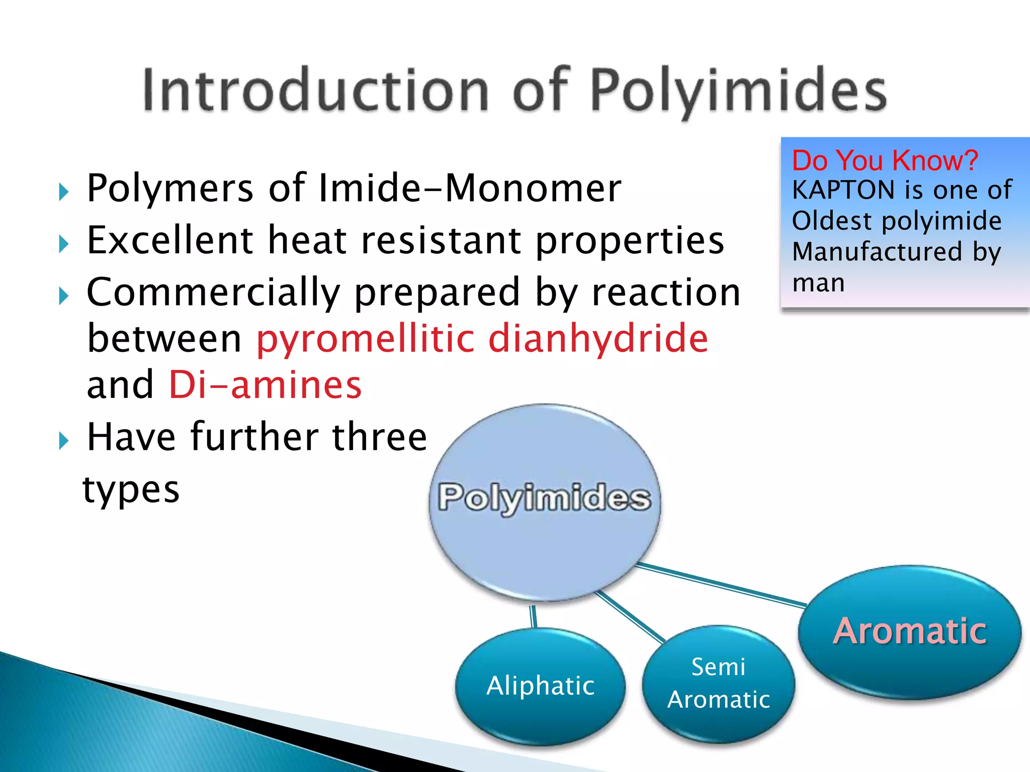 Aromatic polyimides | PPTX