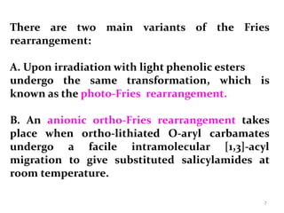 Aromatic rearrangements | PPT