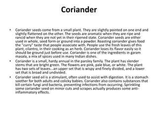 Aromatic spices used in indian cuisine | PPTX