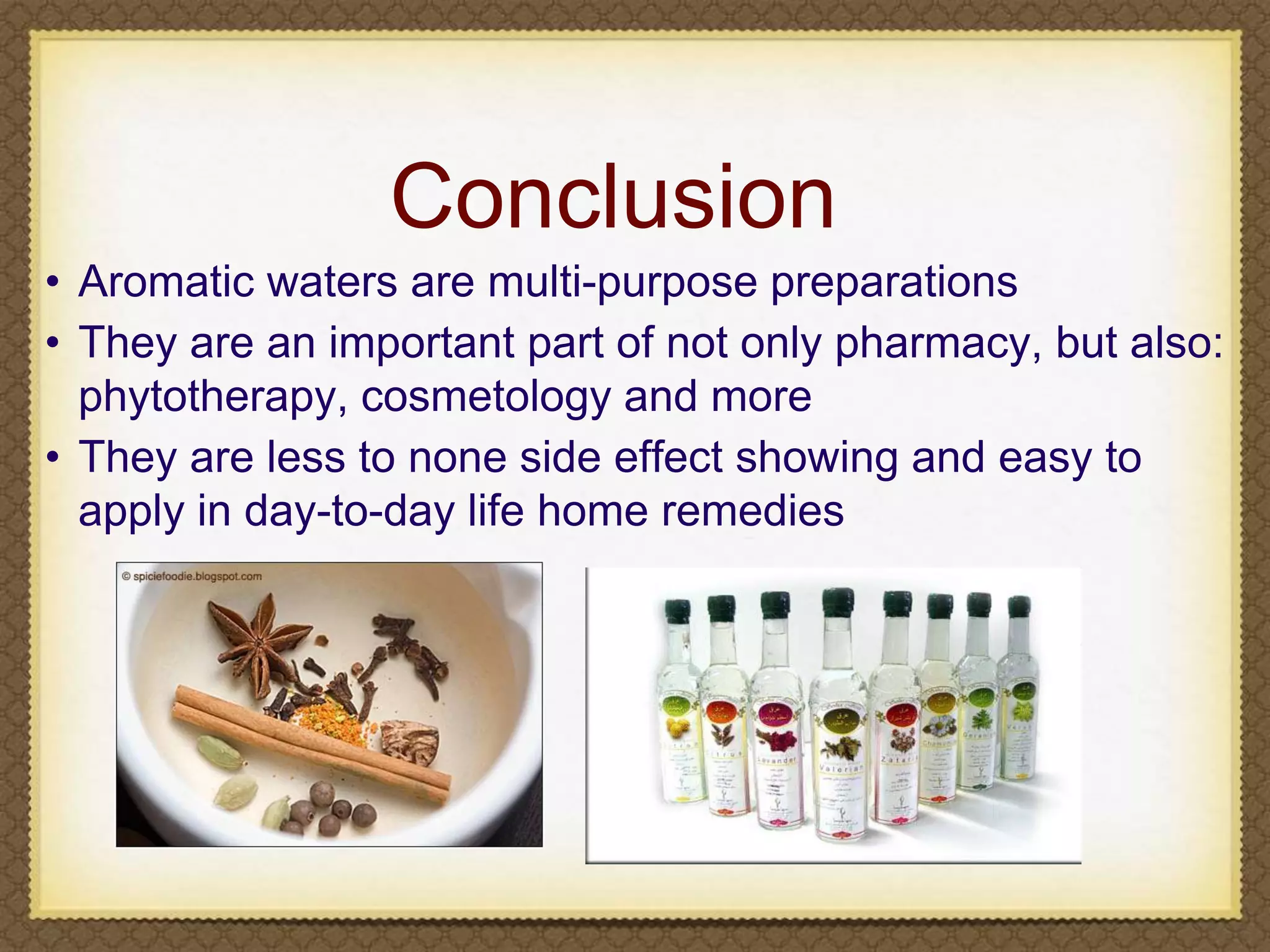 Aromatic waters | PPT