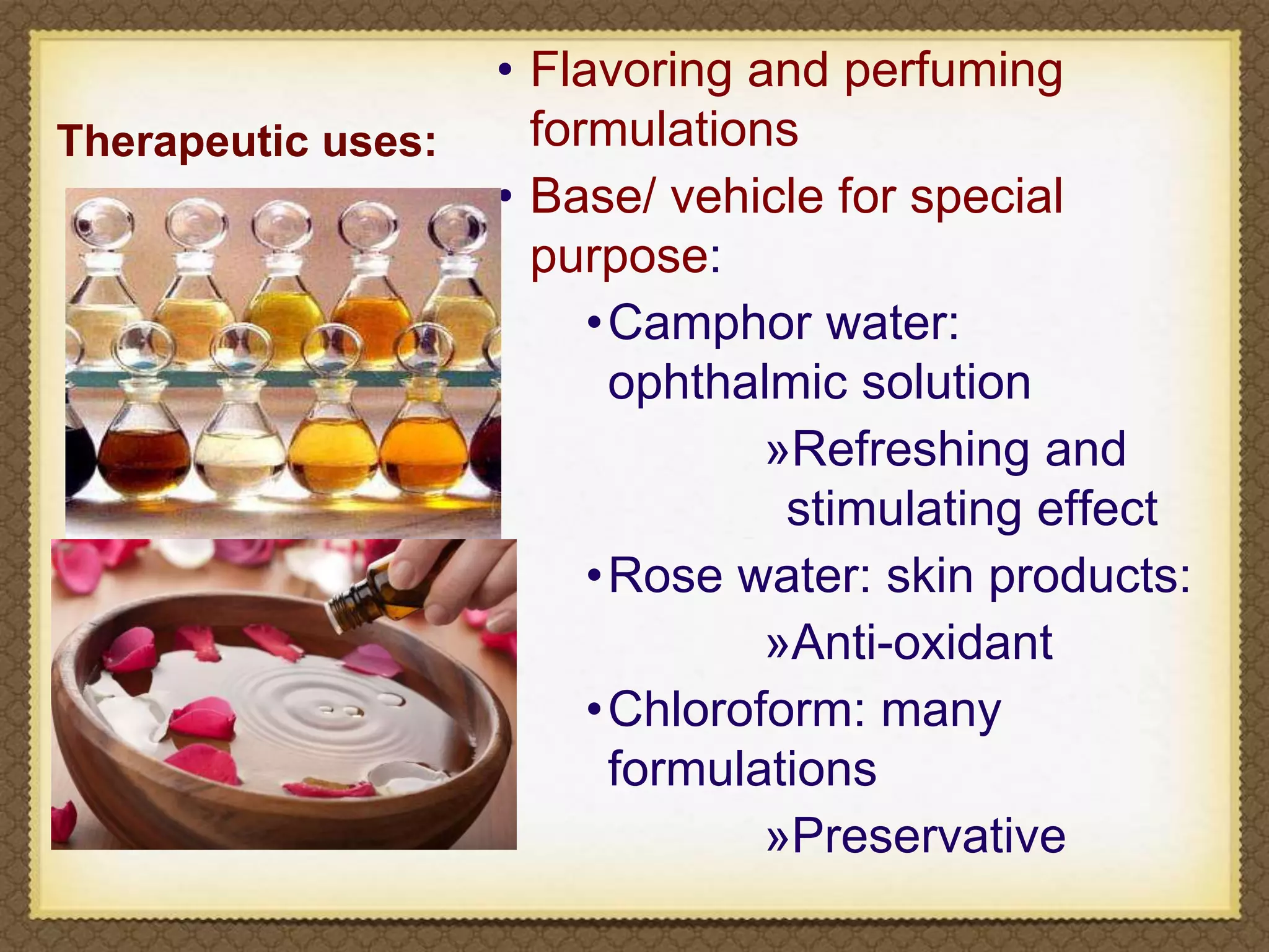 Aromatic waters | PPT