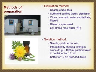 Aromatic waters | PPT