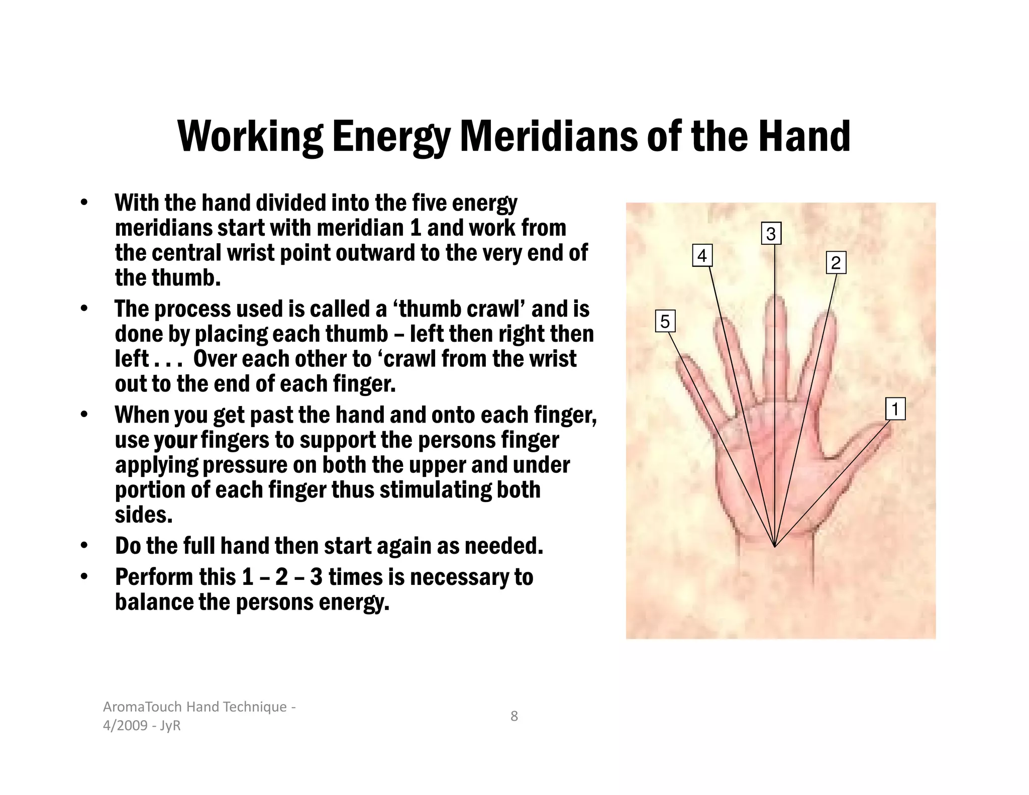 Aroma touch handtechnique-1 | PDF