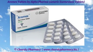 Aromex Tablets by Alpha Pharma (Generic Exemestane Tablets) | PDF