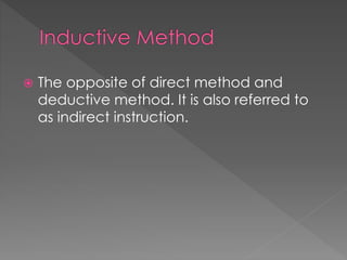 inductive method | PPT
