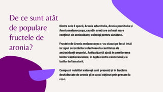 Aronia fructe și suc | PDF
