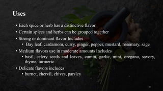 Nature's Pantry: Unveiling the Role of Herbs in Spices.pptx