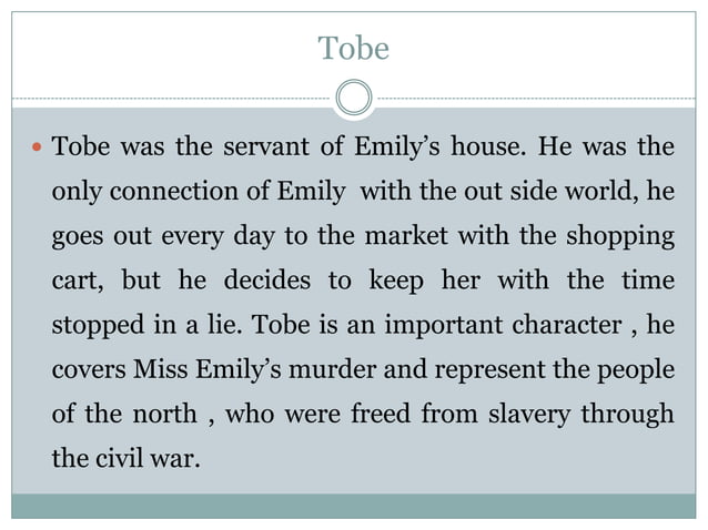 A Rose for Emily - Characters & Setting - IIB1 | PPT