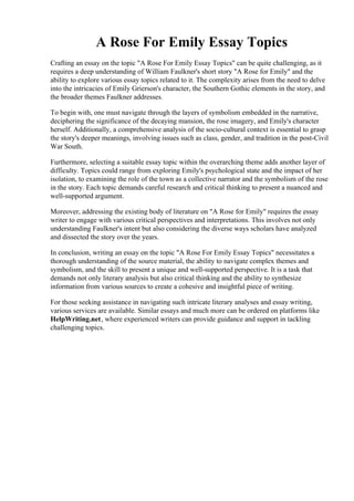 A Rose For Emily Essay Topics.pdf