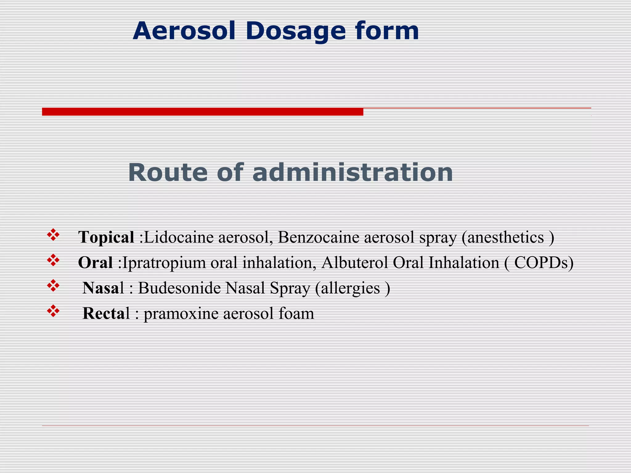 Arosol Dosage Form | PPT