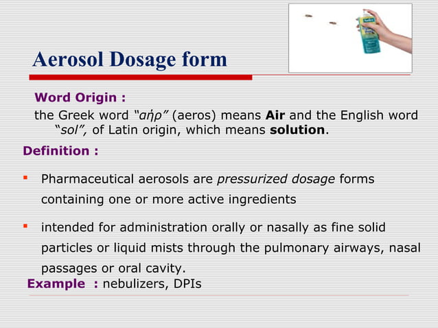 Arosol Dosage Form | PPT | Lung and Respiratory Health | Diseases and ...