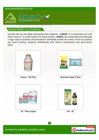 Arosol Pharmaceutical Private Limited, Saharanpur, Herbal Medicines | PDF