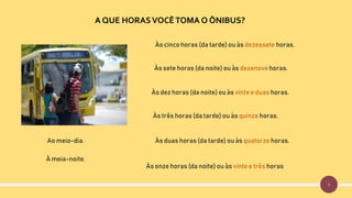 A ROTINA DIARIA EN PORTUGUES BASICO 1 PPT | PPTX