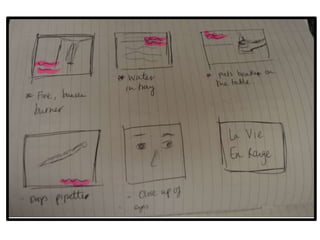 Storyboard for Opening Title Sequence | PPT