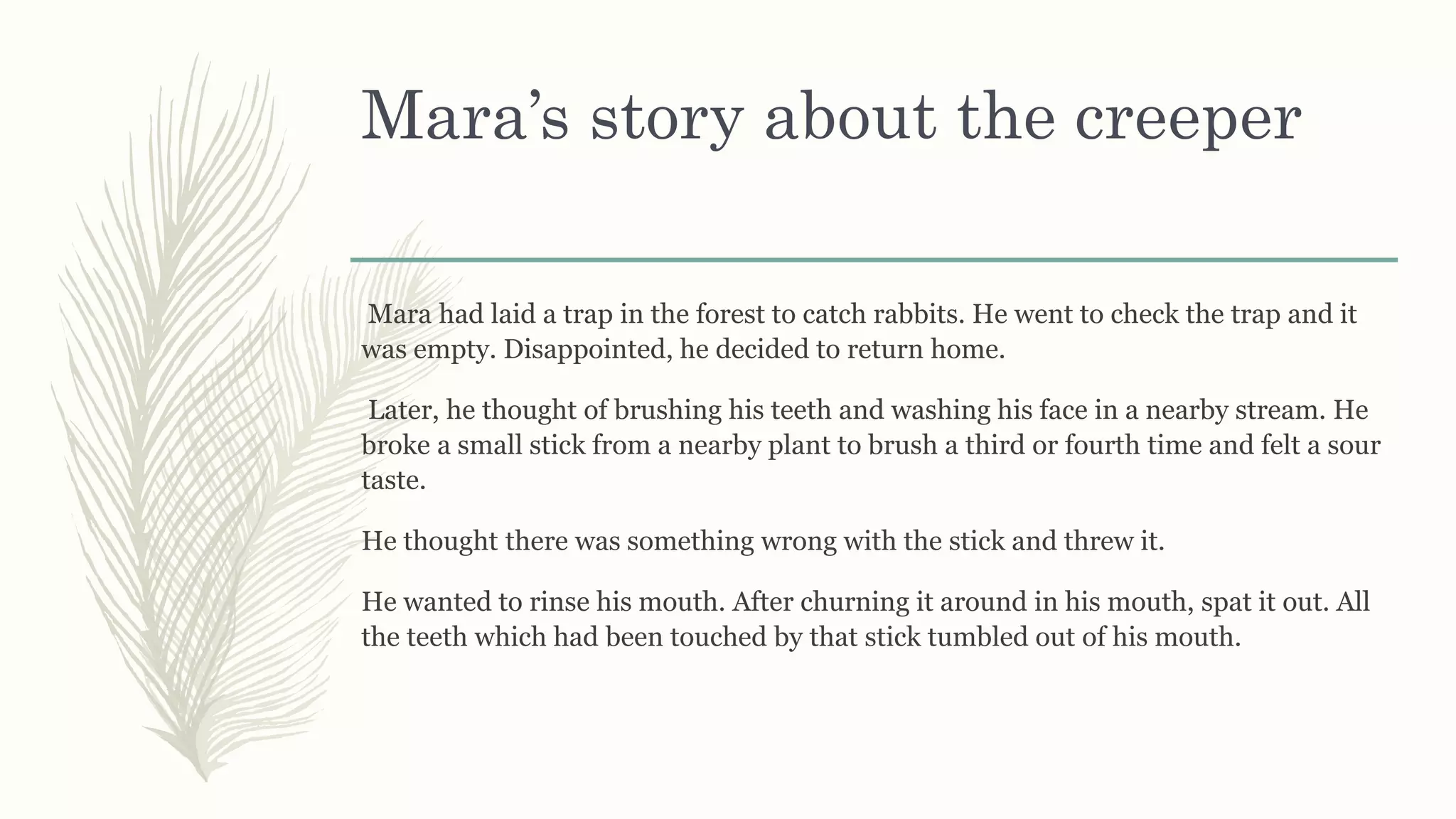 Around a medicinal creeper 2.pptx