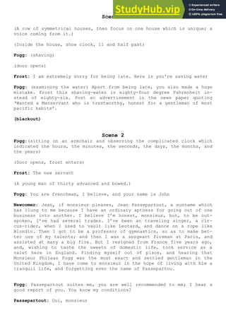 Around The World In Eighty Days Script | PDF