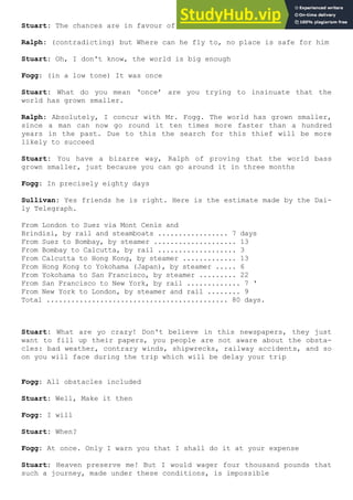 Around The World In Eighty Days Script | PDF