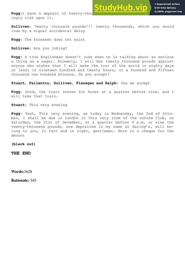 Around The World In Eighty Days Script | PDF | Rail Travel | Travel Type