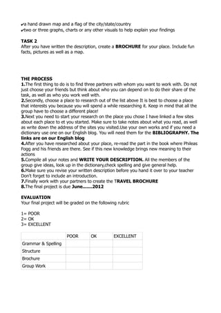 Around the world webquest | ODT | Travel Preparation and Advice | Travel