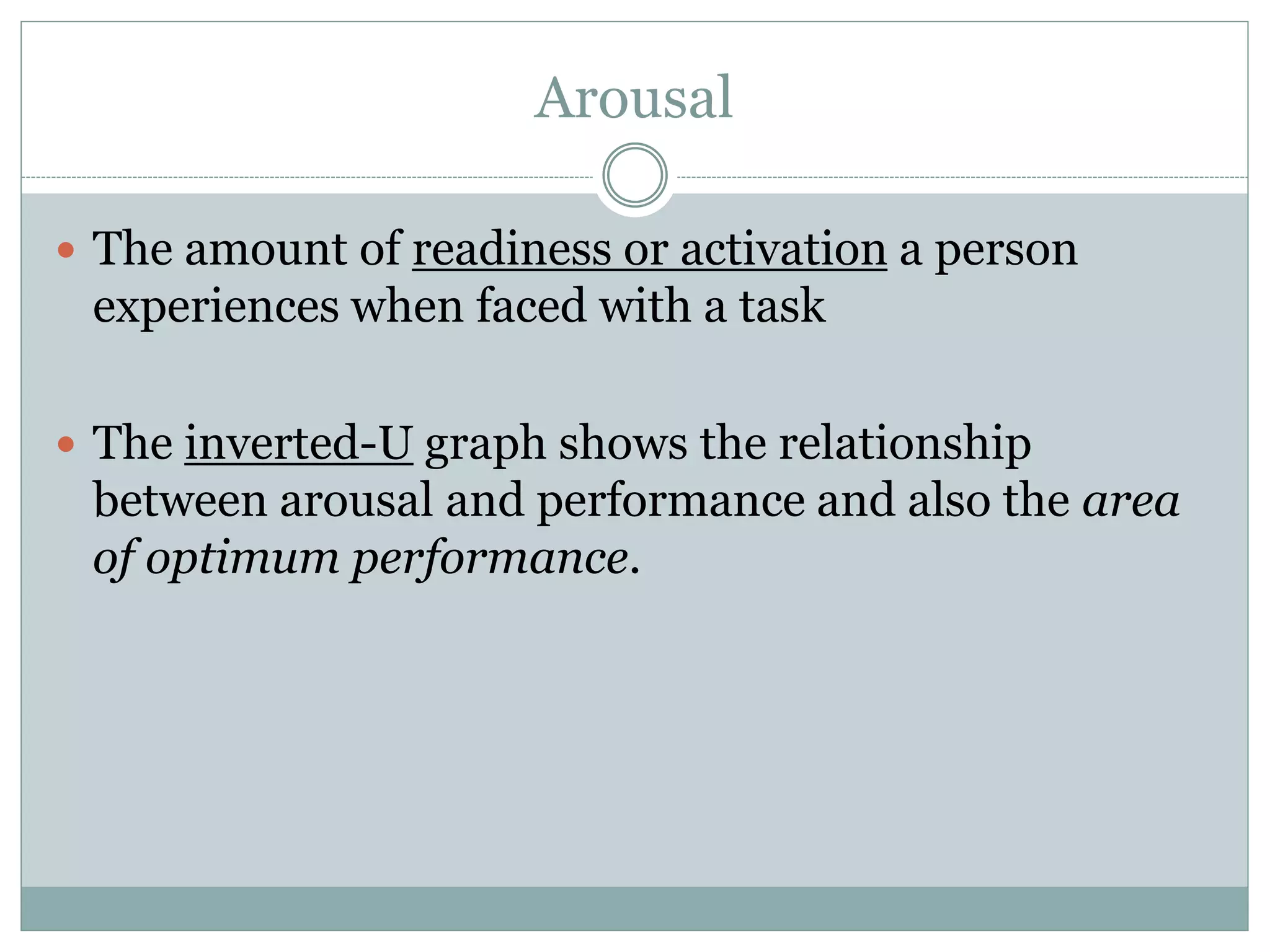 Arousal and performance | PPTX