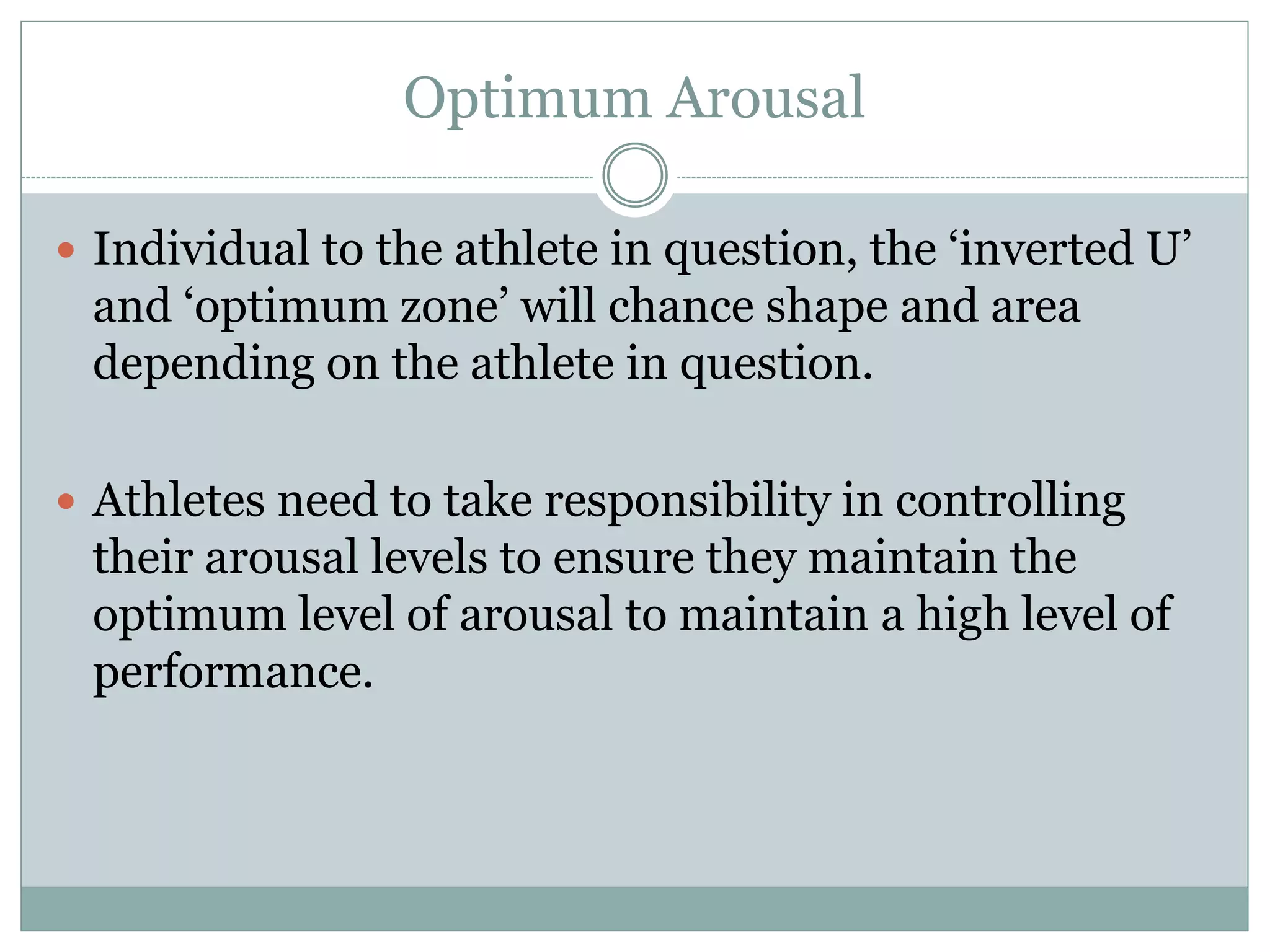 Arousal and performance | PPTX