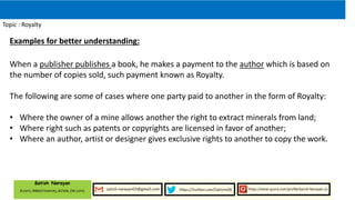 Introduction to Royalty, Basics and Accounting Entries | PPTX