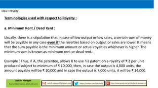 Introduction to Royalty, Basics and Accounting Entries | PPTX