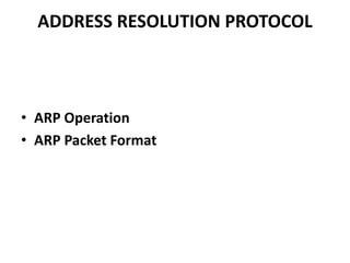 ARP.pptx | Computer Networking | Computing