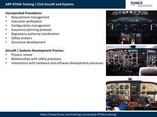 ARP-4754A Training - Civil Aircraft and Systems : Tonex | PPTX