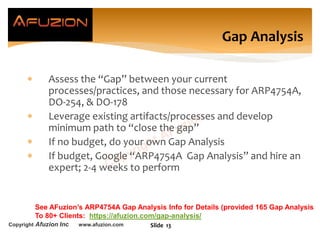ARP4754A Gaps and Closing ARP4754A Gaps from AFuzion ARP4754A 3-Day ...