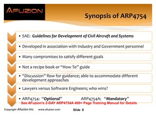ARP4754A Gaps and Closing ARP4754A Gaps from AFuzion ARP4754A 3-Day ...