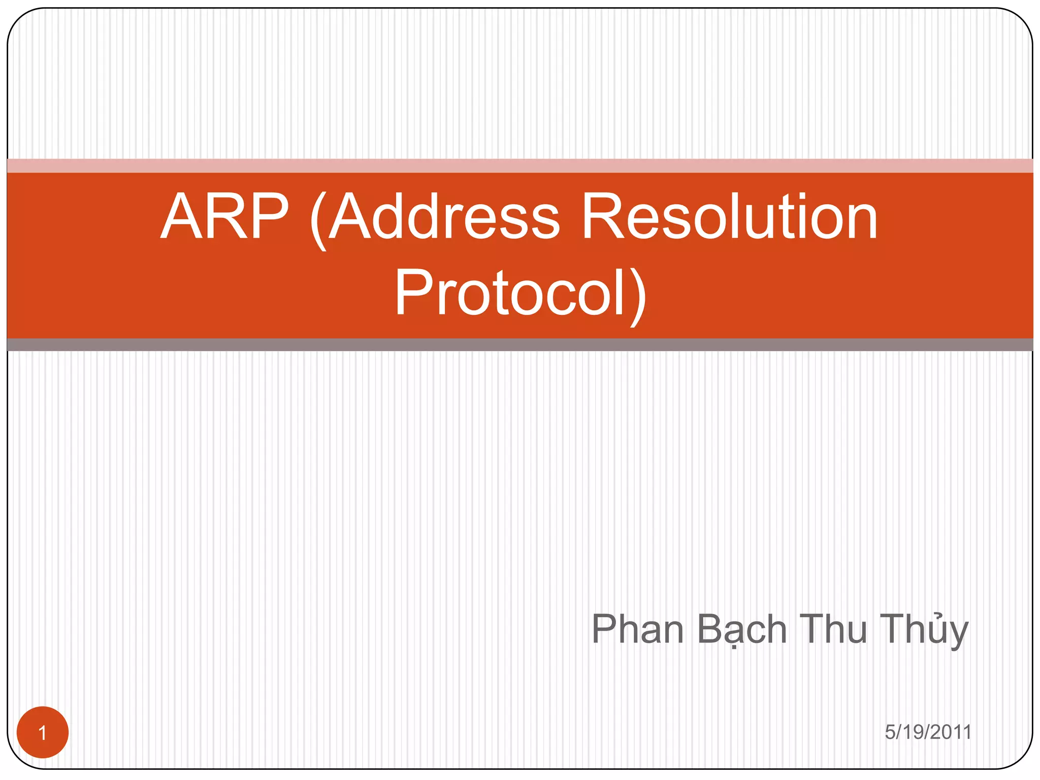 Arp (address resolution protocol) | PPTX Arp (address resolution protocol) | PPTX