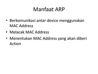 ARP (address resolution protocol) | PPT