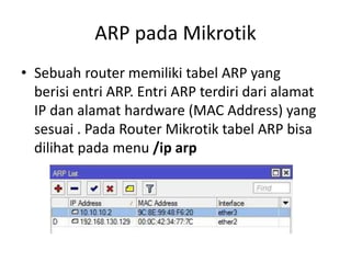 ARP (address resolution protocol) | PPT