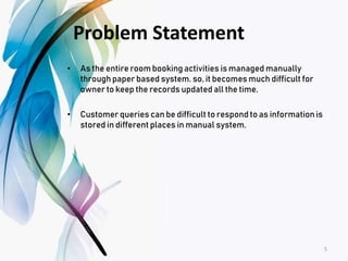 Hotel Reservation System Presentation | PPTX