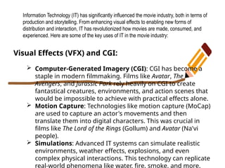 Information Technology role in movies editing | PPTX