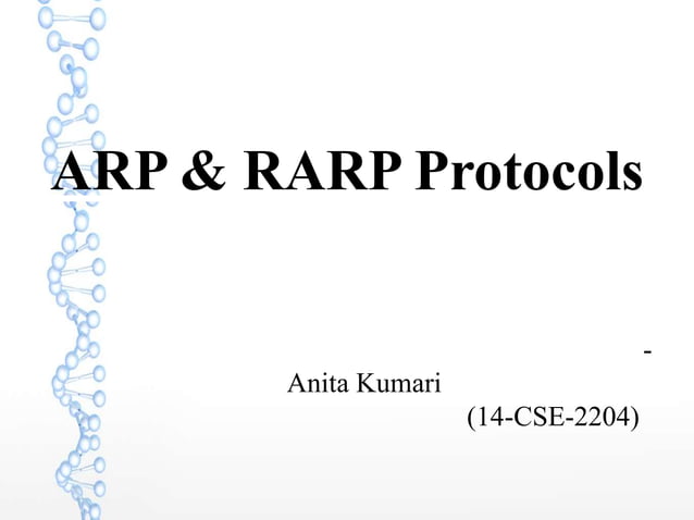 Arp and rarp | PPTX
