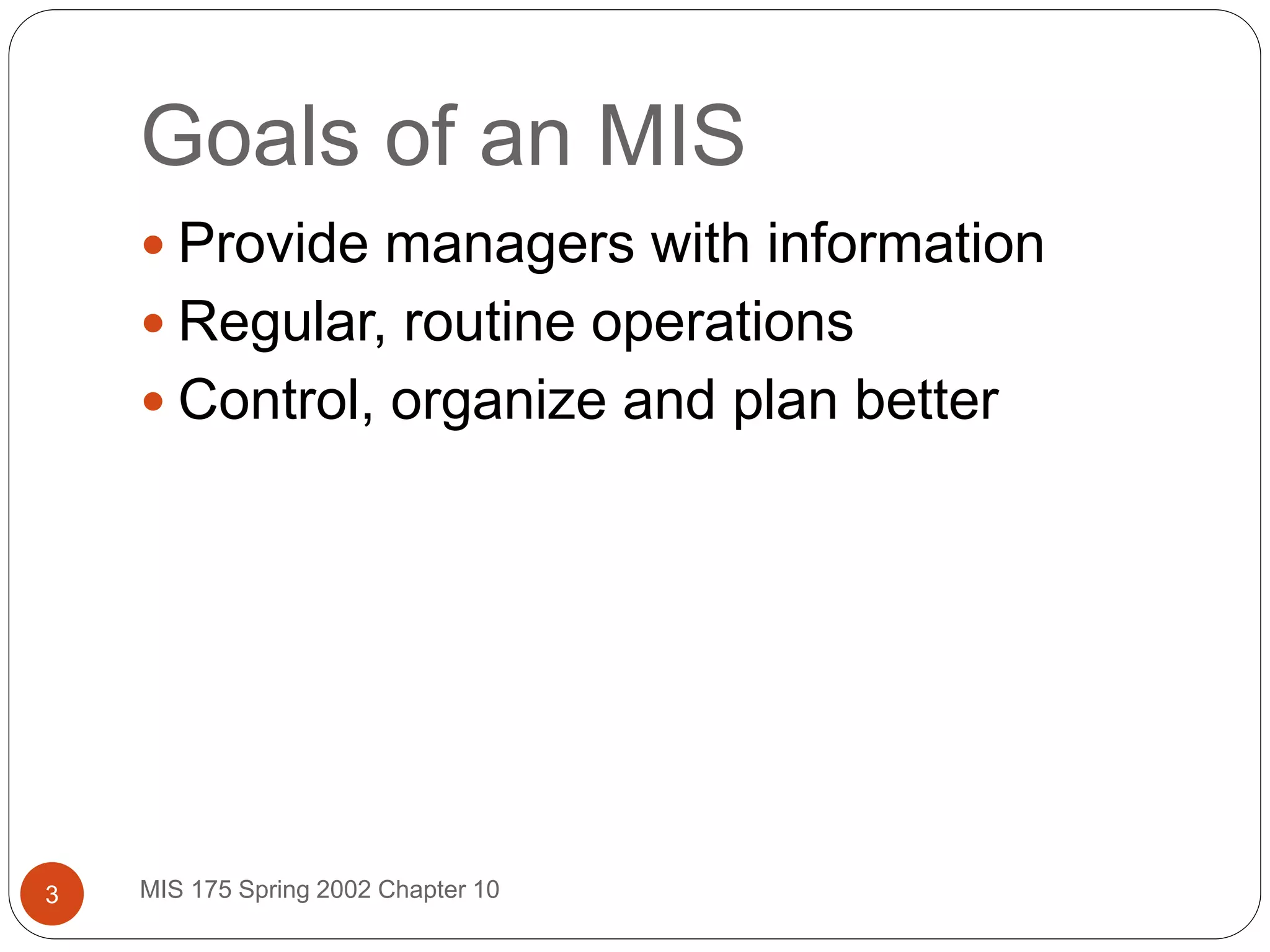 Application of MIS in manufacturing sector | PPTX