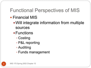 Application of MIS in manufacturing sector | PPTX