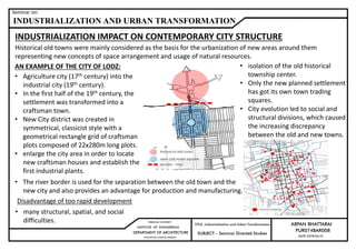 INDUSTRIALIZATION AND URBAN TRANSFORMATION | PDF