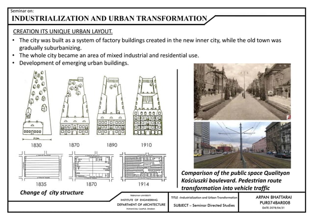 INDUSTRIALIZATION AND URBAN TRANSFORMATION | PDF