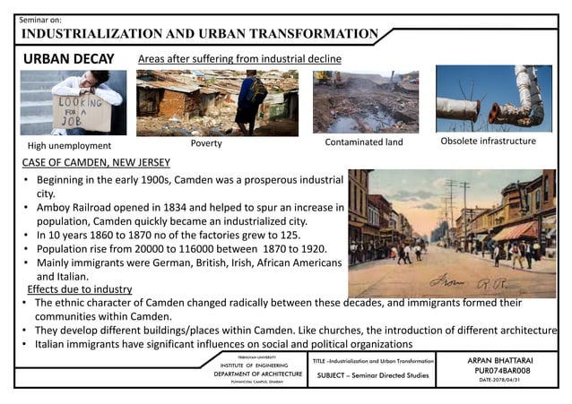 INDUSTRIALIZATION AND URBAN TRANSFORMATION | PDF