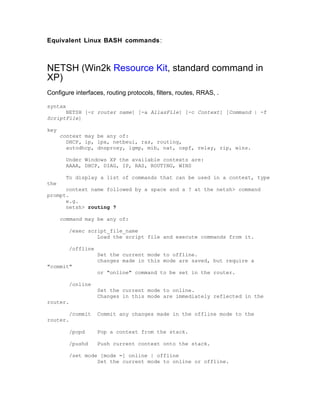 Arp Dan Ipconfig Syntax | PDF