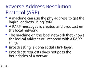 ARP DHCP ICMP Protocols for computer network | PPT