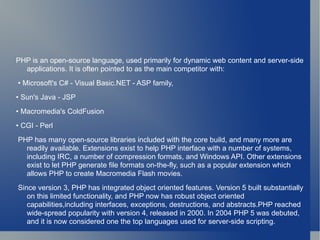 PHP | PPT