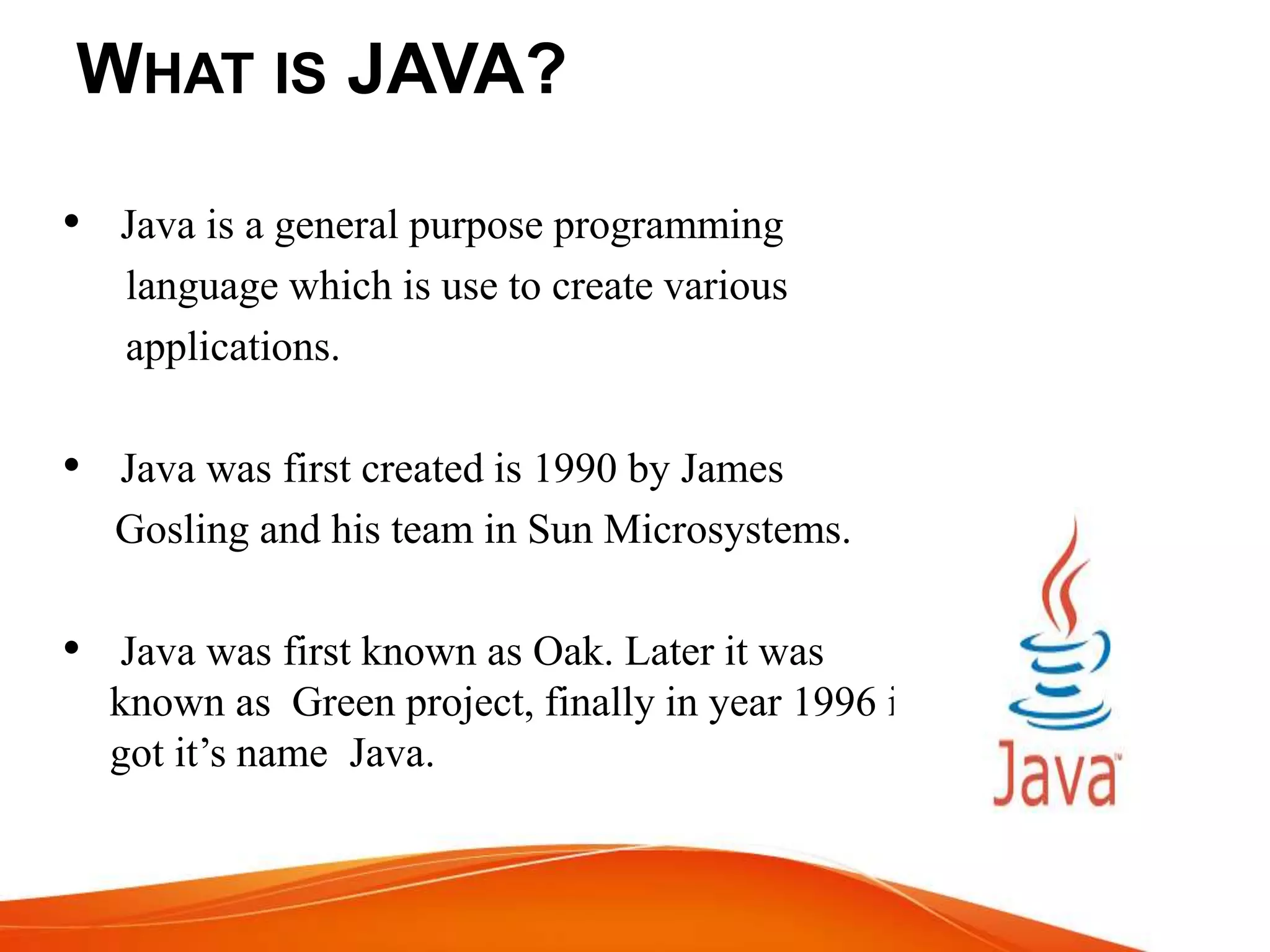 Core Java Presentation | PPT