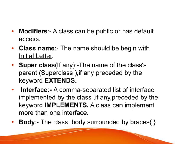 Core Java Presentation | PPT