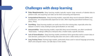 A simple presentation for deep learning. | PPTX | Artificial Intelligence | Technology & Computing