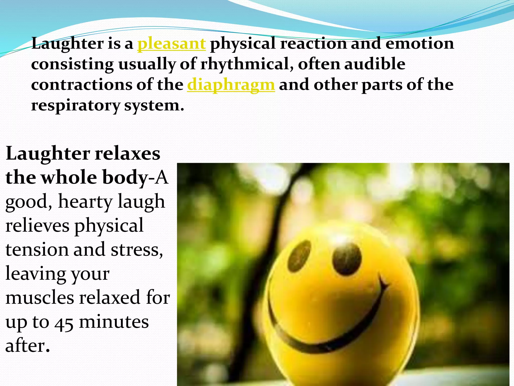 Laughter is the best medicine.pptx | Wellness | Healthy Living