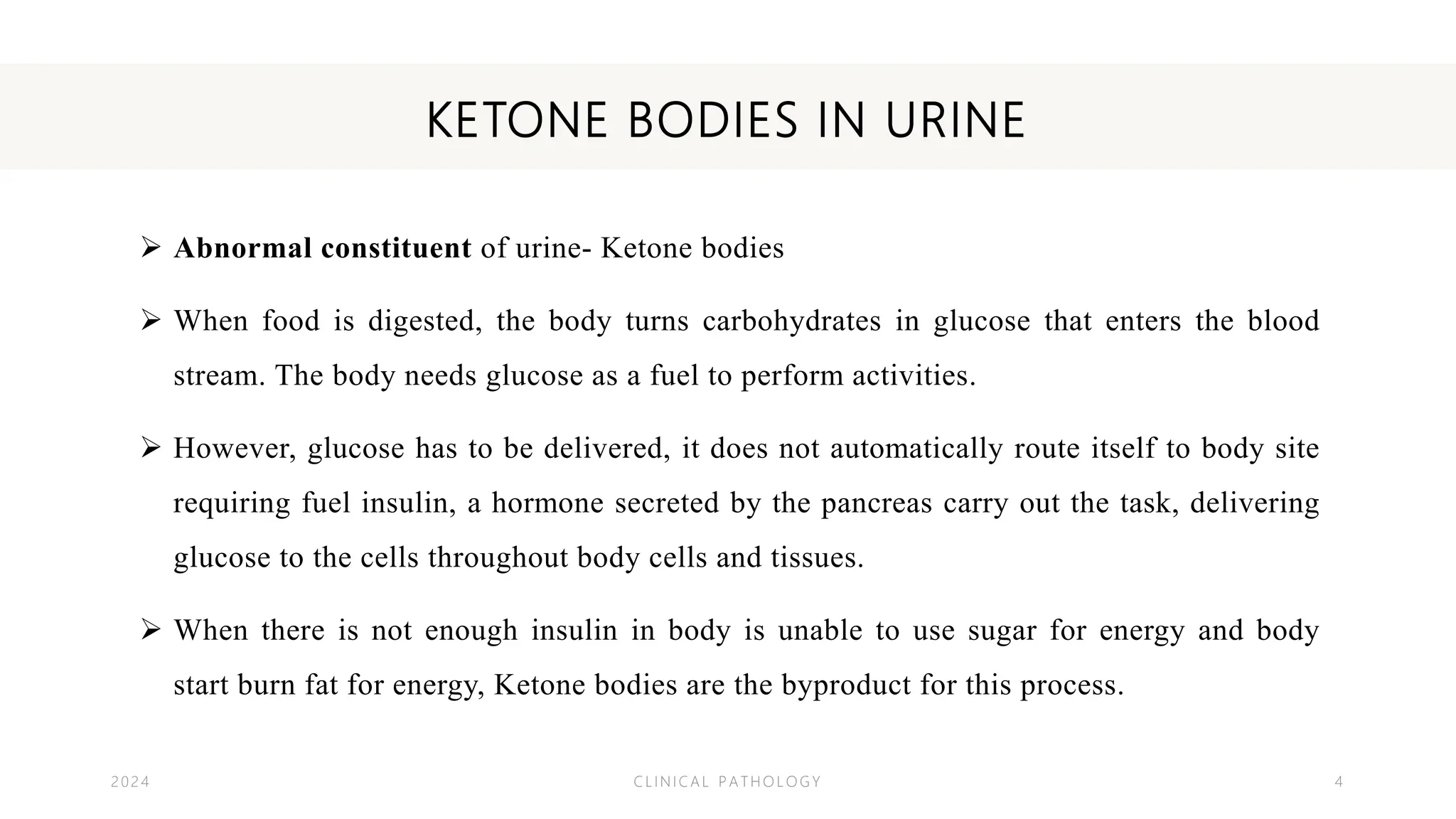 Ketone body examination in urine by Rother's Test | PPTX